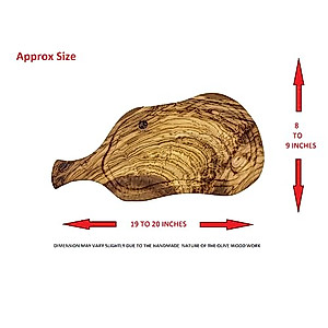 OLIVIKO Large Handmade Cutting Board with Handel Approx (19-20 inch x 8-9inch)