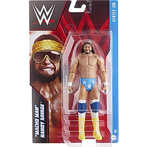 WWE Basic Randy Savage Action Figure, Posable 6-inch Collectible for Ages 6 Years Old & Up, Series # 126