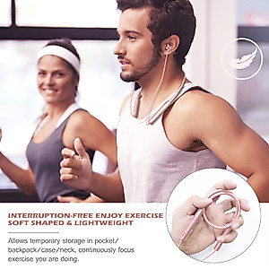 OINMELY Neckband Bluetooth Headphones V5.0 Wireless Headset Sport Earbuds w/Mic 12Hrs Playtime Cordless Noise-Canceling Earphones for Gym Running Compatible with iOS Samsung Android