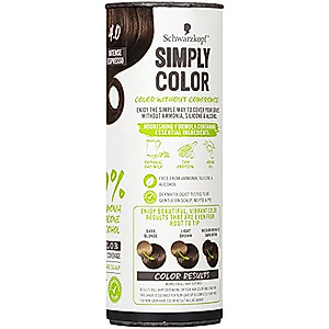 Schwarzkopf Simply Color Permanent Hair Color, 4.0 Intense Espresso