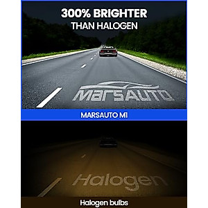 Marsauto 9006 Bulbs HB4 HB4U 9006XS Fog Bulb, 12 CSP Chips Cool Bright, Pack of 2