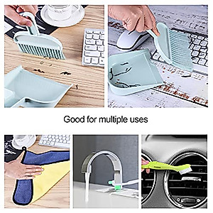 UNMOT Pet Cage Cleaner Set for Rabbit Cages Guinea Pig Hamster Cat Ferret Birds Parrot Chinchilla for Small Animals Pet Playpen Bedding Cleaning Brush Dustpan and Broom Foam Sponge