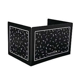 Really Good Stuff Plastic Privacy Shield for Student Desks – Single - Large - Study Carrel Reduces Distractions - Keep Eyes from Wandering During Tests, Black School Tools