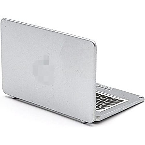 Dollhouse Accessories 1:12 Silver Mini Laptop Miniature Scene Model Scale