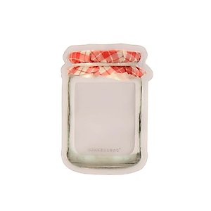 Kikkerland Jam Zipper Bag, Small, Set Of 4, Clear