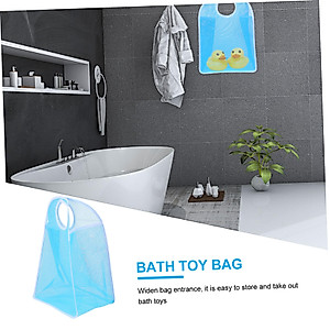 Totority 2pcs Toy Storage Basket Toy Collector Storage Organizer Pool Toy Bag Kid Toy Bag Beach Mesh Bags Beach Toy Holder Mesh Toy Bags Sand Pool Storage Bag Toys for Blue Nylon