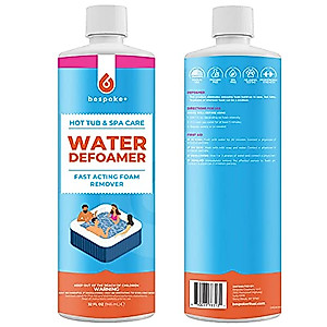 Spa Defoamer for Hot Tub & Hot Tub Foam Eliminator, Spa Anti Foam for Hot Tub Owners to Keep Spa Foam Down & get Foam Out, HotTub Foam Reducer & Spa Bubble Remover (1- Quart)
