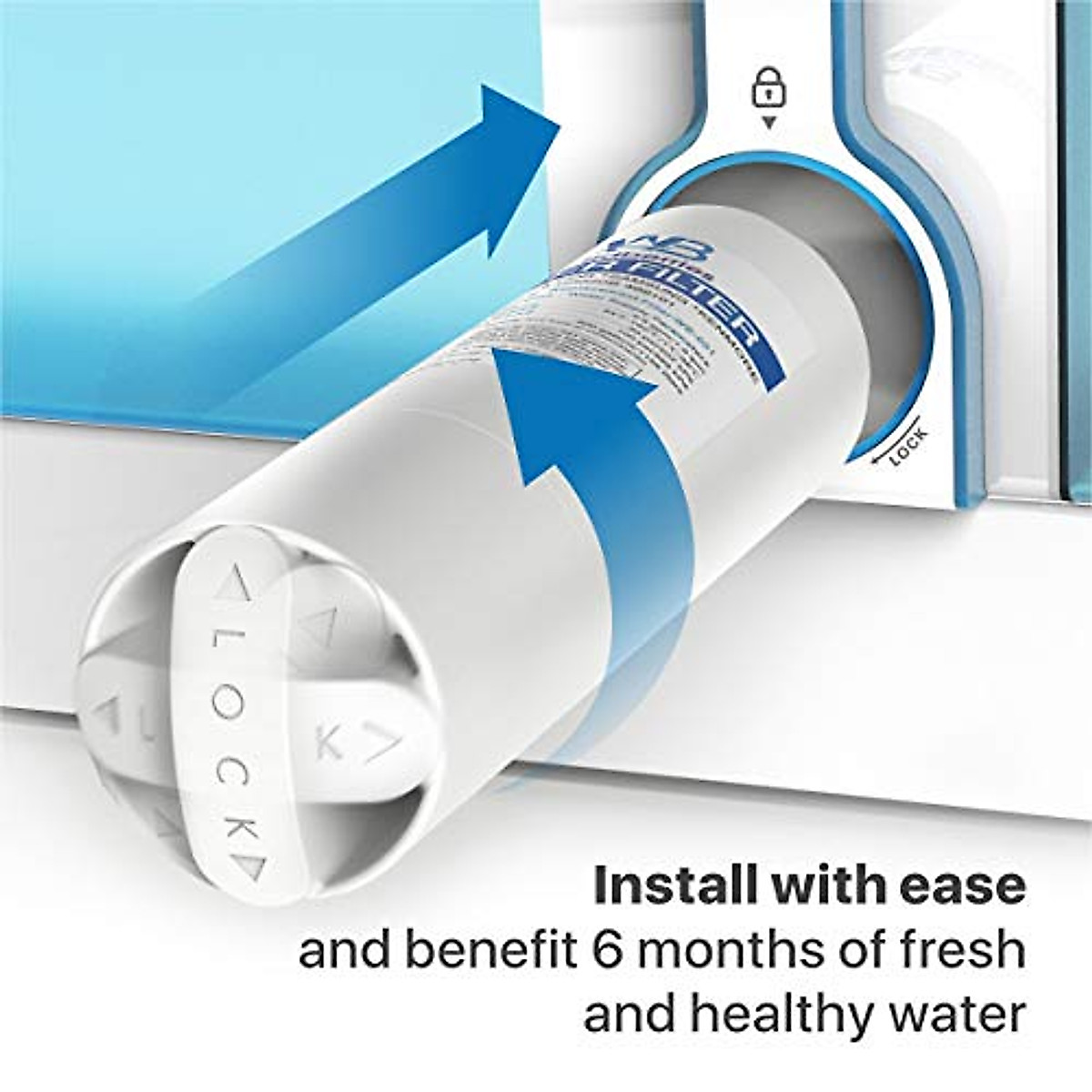 Wildberries DA29-00020B Samsung Refrigerator Water Filter Replacement for DA29-00020A/B, HAF-CIN/EXP, RF263BEAESR, DA97-08006A, RF28HFEDBSR, RF263TEAESG, RF4287HARS, RF28JBEDBSG, RS25J500DSR 1-Pack