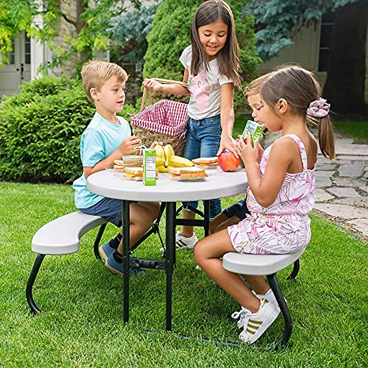 Lifetime 60339 Kids Picnic Table, Gray