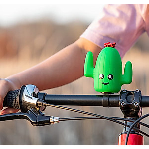 MSW Bike Squeeze Bike Horn for Kids | Squeaky Soft Characters | Cool Cactus