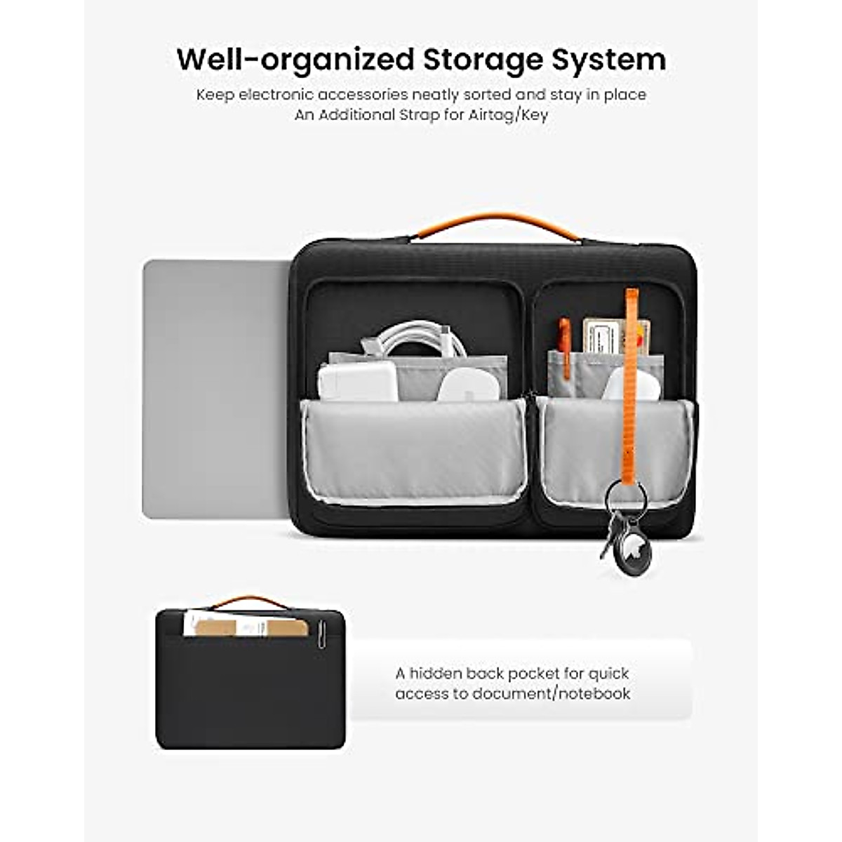 tomtoc 360 Protective Laptop Carrying Case for 15.6 Inch Acer Aspire 5/7, Lenovo Legion 5i Pro Gen 7, The Razer Blade 17, Dell Inspiron 16 Laptop/XPS 17, LG Gram 17, More Asus Thinkpad Chromebooks