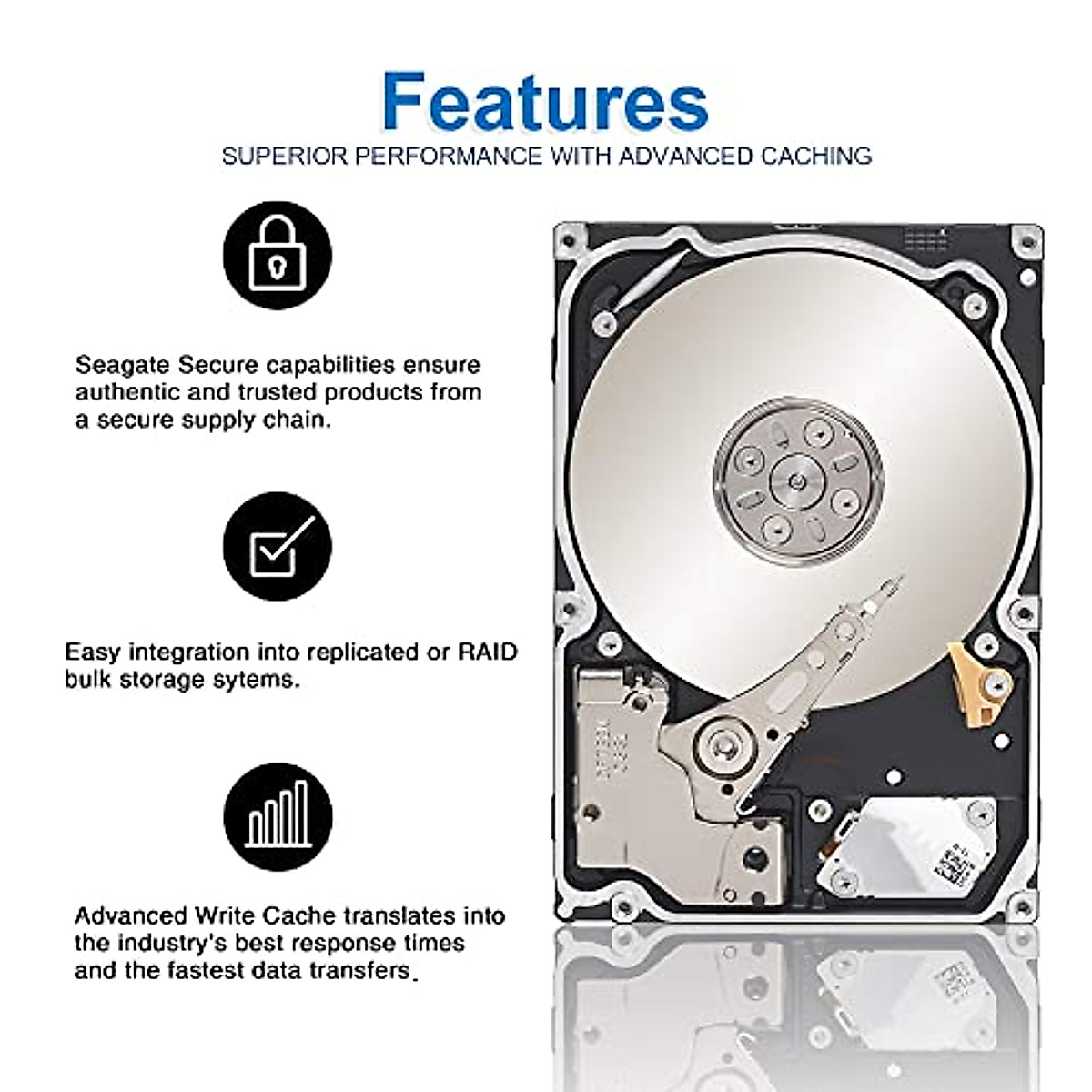 Seagate Enterprise Capacity 3.5 | ST4000NM0035 | 4TB 7.2K RPM 128MB Cache 3.5in SATA 6Gb/s | 512n | FIPS 140-2 | Enterprise Internal Hard Disk Drive (Renewed)