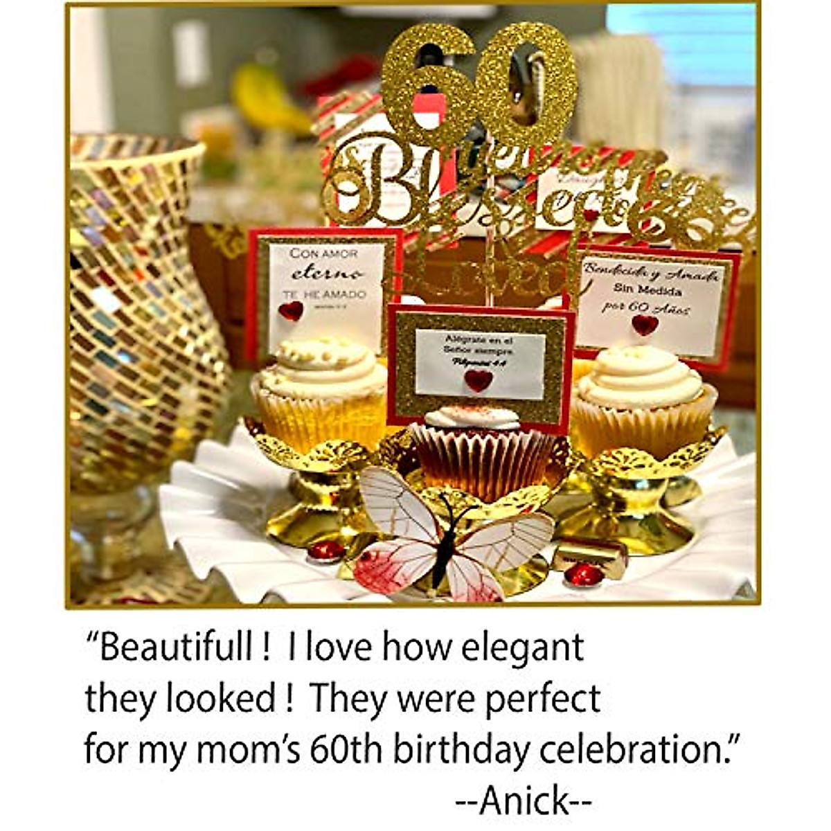 Cupcake and Dessert Stand, Gold, Standard Size (12 pcs)