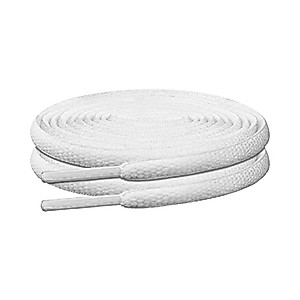 Endoto Shoelaces Replacement Oval Laces for Under Armour Charged Assert/Escape/Bandit/Commit Running Training Shoes(Color:White,Size:45Inch)