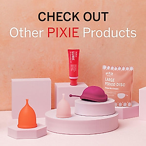 Pixie Menstrual Cup Lube - Make it Easy to Insert Your Period Cups - All Natural Water Based Lubricant - Very Useful for Menstrual Disc Users (20 ML)