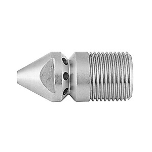 Nozzles Pressure Washer Nozzle Tip, Stainless Steel 3/8 Drain Jetter Nozzle Drain Jet Hose Nozzle Pressure Sewer Cleaning Pipe Turbo Nozzle For Garden Hose