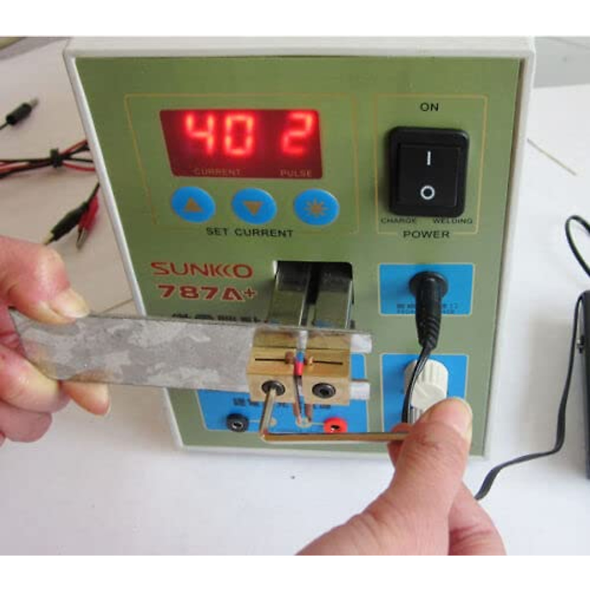 220V Battery Spot Welder Micro-computer Pulse Spot Welding Machine 787A+