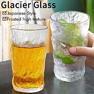 INFTYLE [Gift Set] Drinking Glasses Set of 6 Highball Glass Cups 12oz Premium Quality Glassware Set for Water, Juice, Cocktails, Wine, Beer, and Whiskey Dishwasher Safe