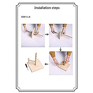 Litewoo Bird Table Perch Stand Playpen Wood Parrot Playground Exercise Training Playgym with Feeder Cups