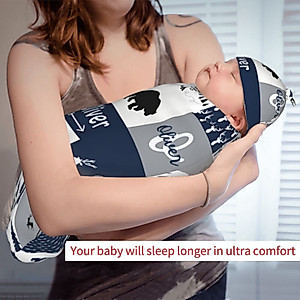 Personalized Baby Swaddle and Hat for Newborn Baby Girls Boys with Name Custom Baby Blankets for Girls Boys Personalized Custom Baby Blankets Personalized Baby Items Girls Boys Gifts