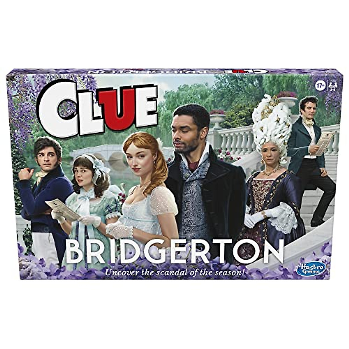 Hasbro Gaming Clue: Bridgerton Edition-BoardGame for Ages 17+Game for Bridgerton Fans for 3-6 Players, Inspired by Shondaland's Original Series on Netflix