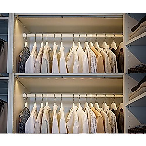 I-K-E-A KOMPLEMENT PAX Wardrobe Clothes Rail, White Closet Rod Hanging Storage Organizer 19 5/8 Inches, 2 Pack