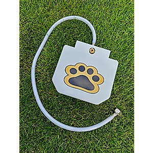 Outdoor Dog Water Fountain, Step On Paw Activated Dispenser for Dogs, Upgraded Sprinkler, Easy to Use and Sturdy for Fresh Drinking Water