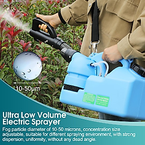 ULV Foggers Machine 7L (1.85 Gallon) Electric Fogger Portable Ultra-Low Atomizer Sprayer Suitable for Indoor and Outdoor Public