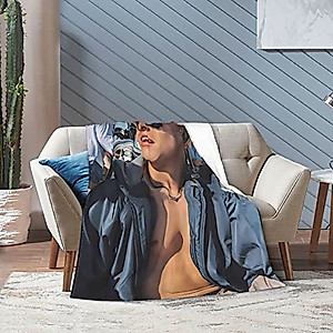 Outer Blankets Banks Television Series Rudy Pankow as JJ and Super Soft and Comfortable Fleece Blankets for Sofa,Office Bed car Camp Couch 50" X40"