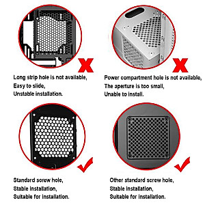 20PCS PC Case Fans Computer Cooling Fan Mount Screws, CPU Fan Mounting Pin Rivet Black Soft Rubber Reducing Noise Anti-Vibration Screws 65mm / 2.56in