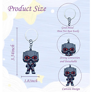 HUANGQH 20PCS funny cartoon keychains，tags Goodie Bag Stuffer Christmas gifts and holiday charms