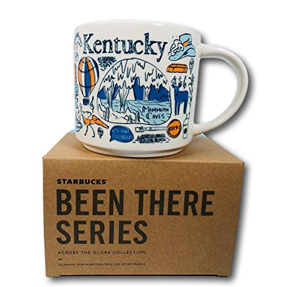 Starbucks Kentucky Coffee Mug Been There Series Across the Globe Collection,14 ounce