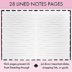 Kate Spade New York Undated Daily Planner, Large Journal Planner, To Do List Notebook, Black/Gold Hardcover Personal Organizer, Polka Dots