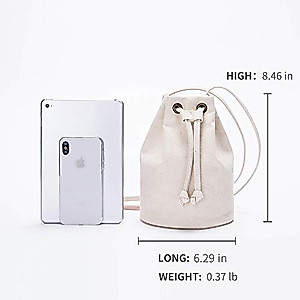 Bucket Bag Purse Women Drawstring Purses Women Bucket Purses Hand Bag Anti Theft Crossbody Purse Zipper HoBo Designer Shoulder Bag (Black, 6.29”(L) 6.29”(W) 8.46”(H))