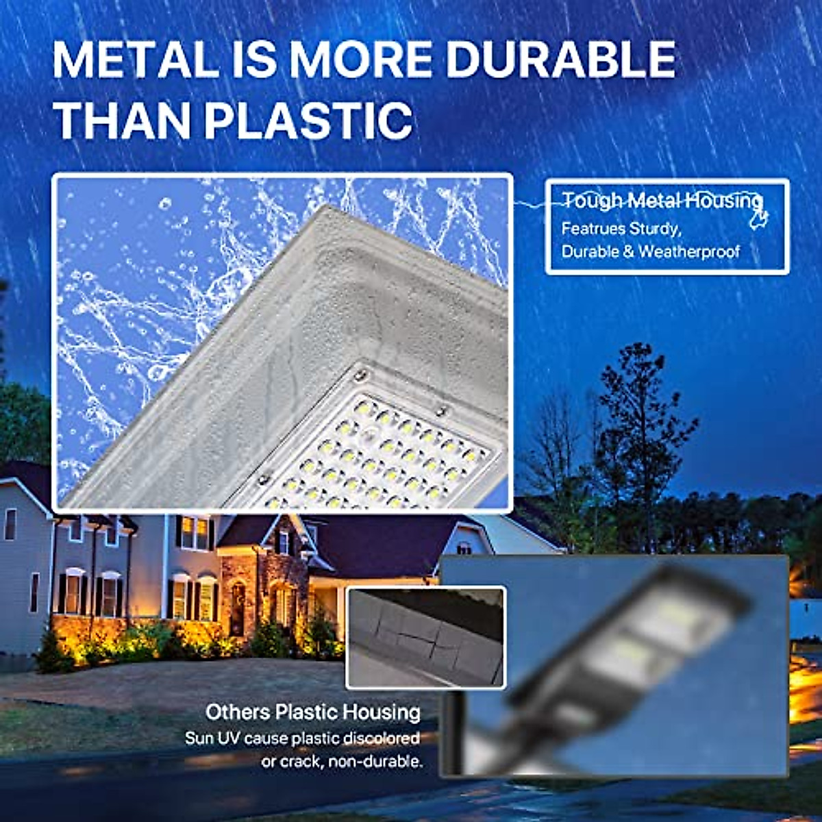 Pvilub 200W Solar Street Lights,IP65 Outdoor Solar Powered Street Lights with Motion Sensor and Remote Control,Commercial Parking Lot Light Dusk to Dawn Waterproof for Yard Garden,Garage,Basketball