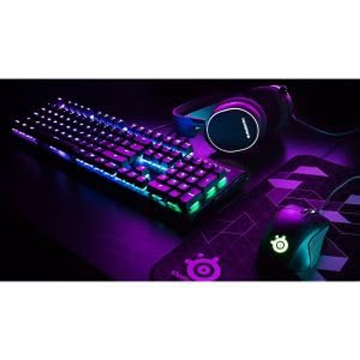 SteelSeries Apex M750 TKL RGB Tenkeyless Mechanical Gaming Keyboard - Aluminum Frame - RGB LED Backlit - Linear & Quiet Switch - Discord Notifications