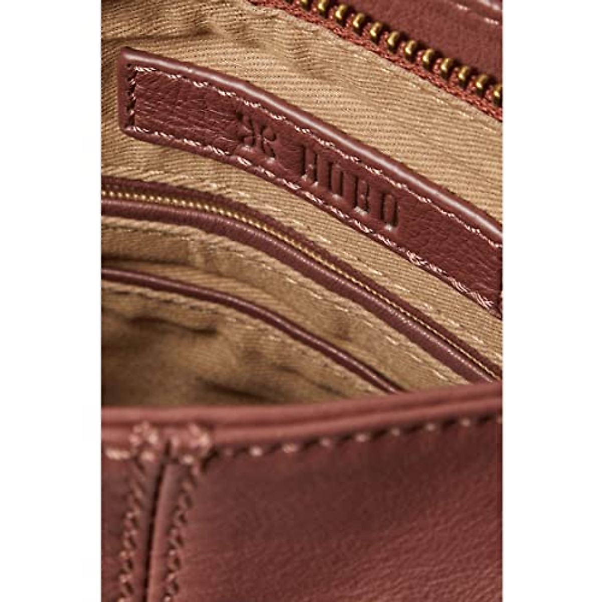 HOBO Gaby Medium Crossbody Bag For Women - Leather Construction With Interior Cotton Lining, Stylish and Trendy Handbag Berry One Size One Size