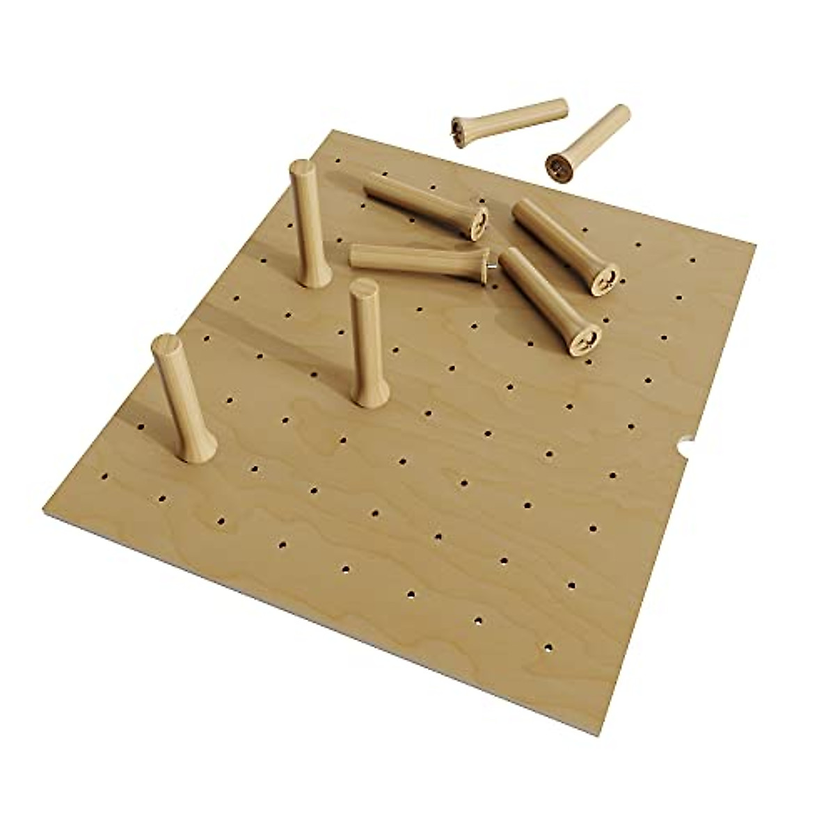 Dowell 24" x 21" Drawer Organizer Wood Peg Board - 9Pegs