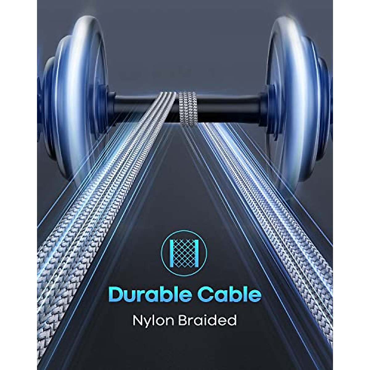 USB C to USB C Cable [3ft, 3-Pack], 60W(3A) Fast Charging USB Type C to Type C Charger Cable Braided Compatible with Samsung S23 S22 S21 S20 Ultra 5G, Pixel 7 6 Pro 6a 5a 4a 5 4, USB-C Laptop & Tablet