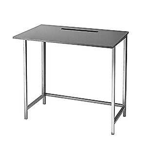 Urban Shop Tools Assembly Folding Desk with Tablet Slot, Grey
