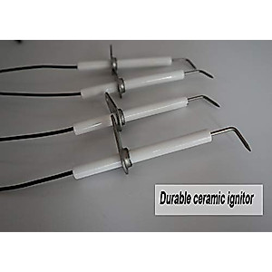 BBQ Future 4 Pack Grill Ignitor Wire Kit & Ignition Electrode for Charbroil 640-01303702-3, Kenmore 146.16222010, 146.23673310, 146.23678310, 640-05057375-7, 640-064463383