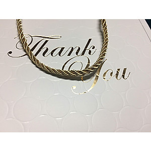 MODEENI White Thank You Gift Bags with Handles 12 Pcs Paper Medium 8x10 Fancy Gold Foil Luxury Event Shopping 8x5x10 Premium Quality Cute Matte Modern Elegant Embossed Birthday Merchandise Clothing Business Wedding