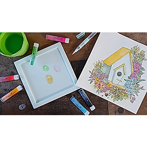 Faber-Castell Intro to Watercolor with Gelatos - Watercolor Kit for Beginners - Adult Craft Projects (FC770412T), 8 Gelatos Colors, 11 Piece Set