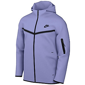 Nike Men's Sportswear Light Thistle Tech Fleece Full-Zip Hoodie - XL
