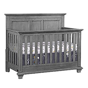 Oxford Baby Kenilworth 4-in-1 Convertible Crib, Graphite Gray, GreenGuard Gold Certified