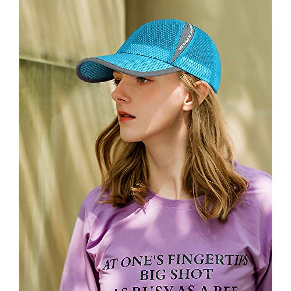 ELLEWIN Unisex Breathable Full Mesh Baseball Cap Quick Dry Running hat Lightweight Cooling Water Sports Hat