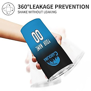 Custom Car Tumbler,Tumblers Stainless Steel 20.8oz,Personalized Football Cup,Sports Travel Coffee Mug,Customized Presents Gifts for Mother's Day Friends Fan Players Coach Lovers,Custom Number and Name