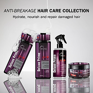 TRUSS Deluxe Prime Plus + Hair Shampoo - Anti Frizz & Dry Hair Treatment - Hydrate, Restore and Repair Damaged Hair - Strengthens & Increases Natural Shine (10.4oz)