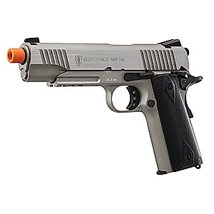 Elite Force 1911 Blowback 6mm BB Pistol Airsoft Gun, Silver/Black, 1911 TAC
