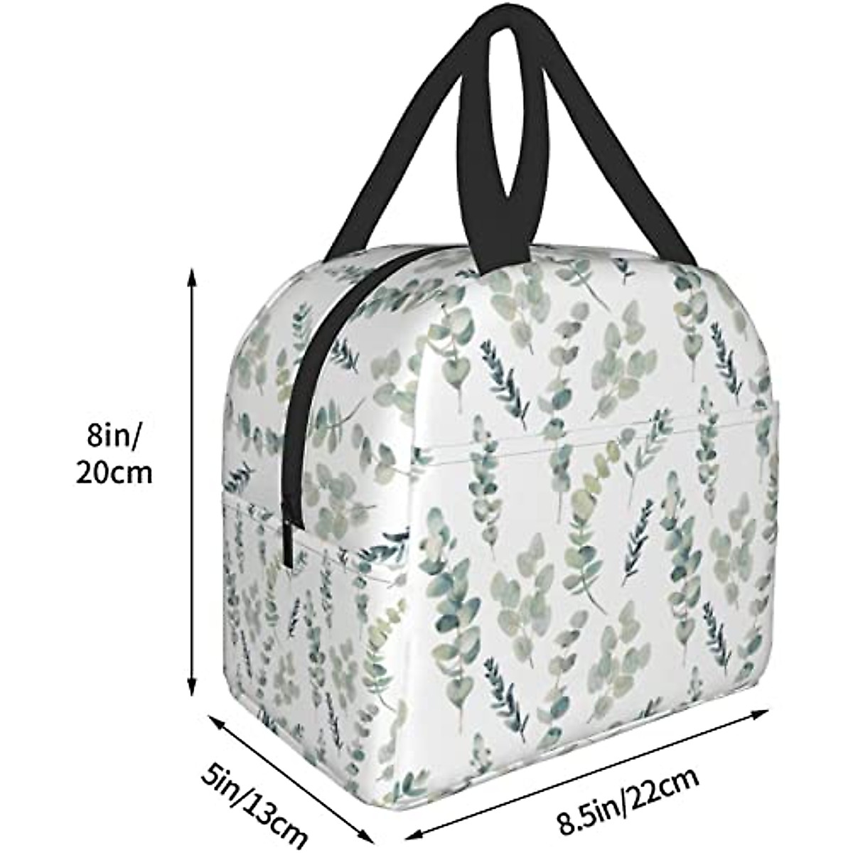 Sunyuer Green Sage Insulated Lunch Bag for Women Girls, Cooler Tote Reusable Lunch Box Container for School Work Office Travel Picnic (Green Sage)